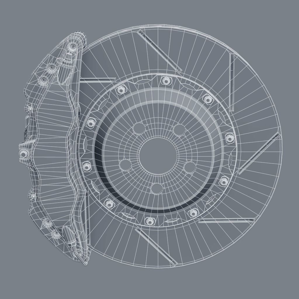 3D model Car braking system VR / AR / low-poly | CGTrader