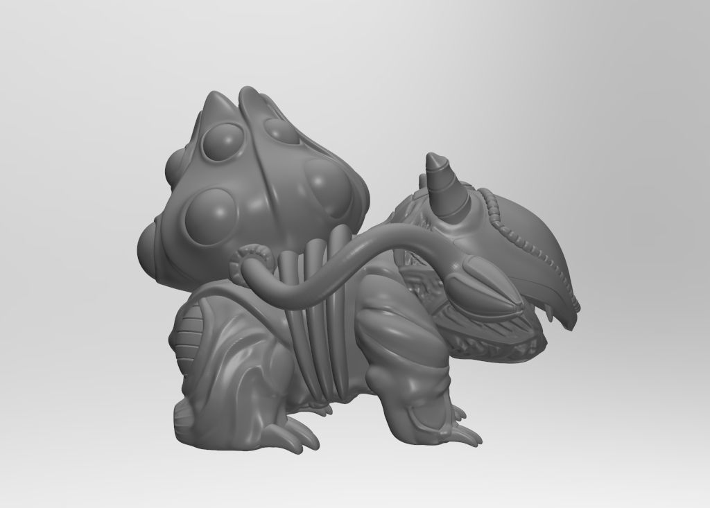 Alien Bulbasaur 3D model 3D printable | CGTrader