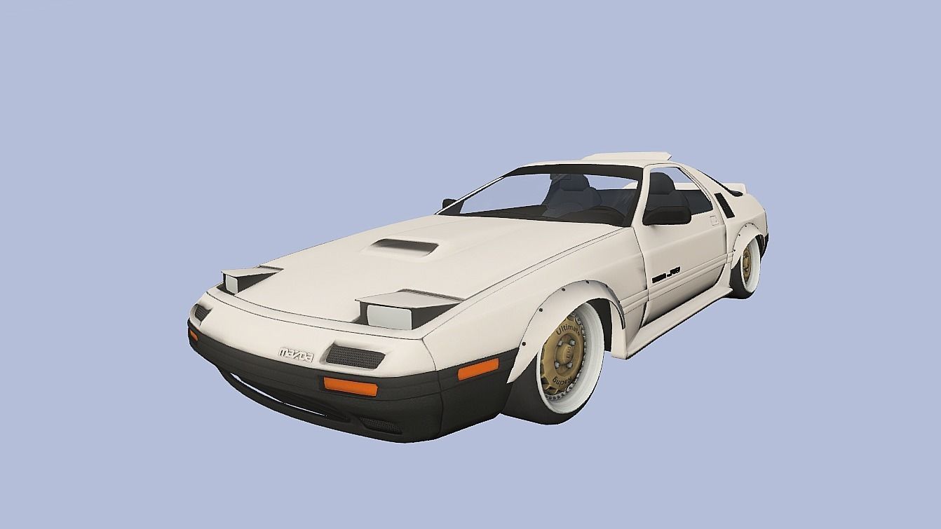 3D model Mazda RX-7 2nd generation VR / AR / low-poly | CGTrader