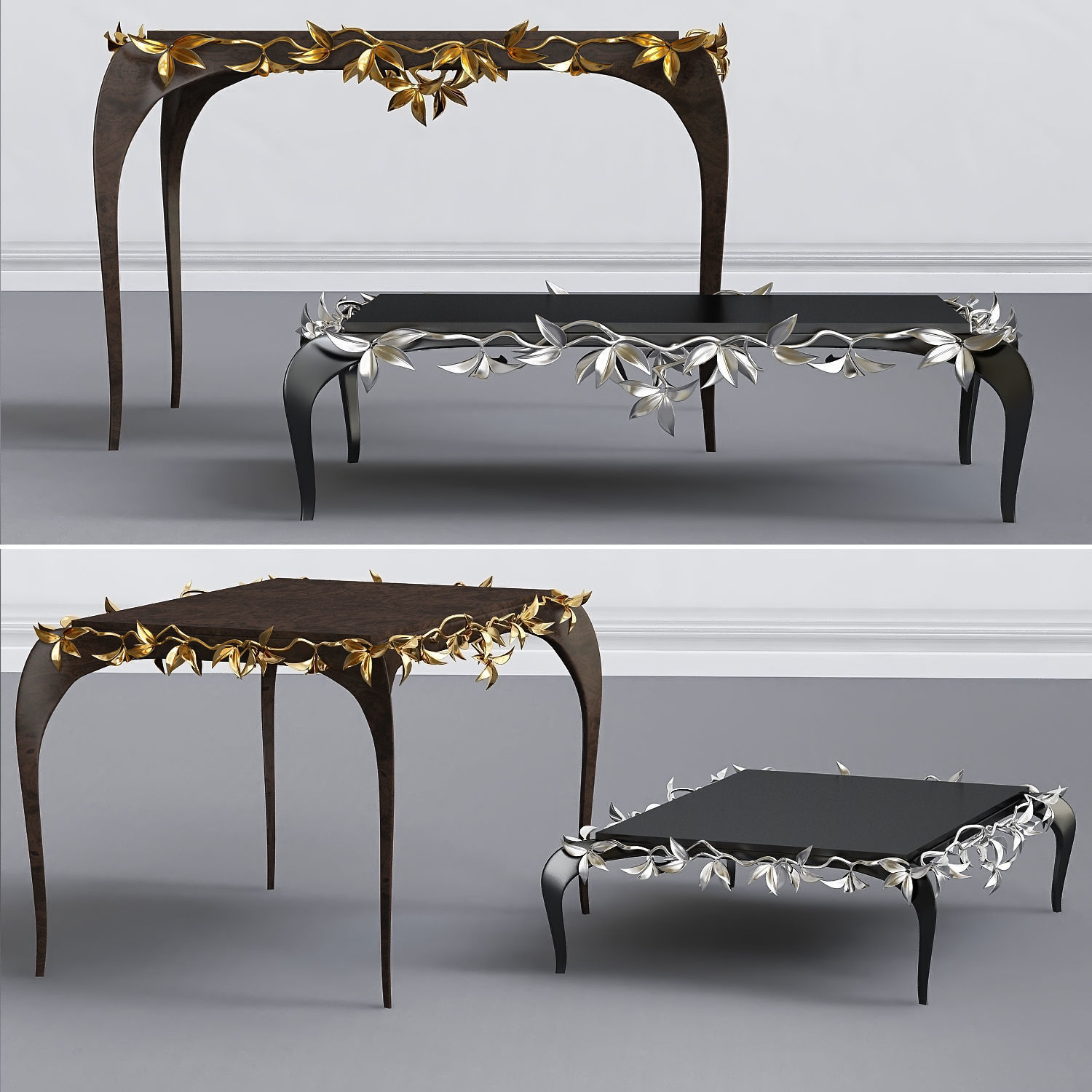 Christopher Guy Millefeuilles Console Table 3D model | CGTrader