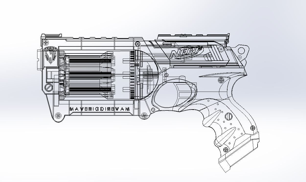 3D Nerf Gun Maverick Model 3D model | CGTrader
