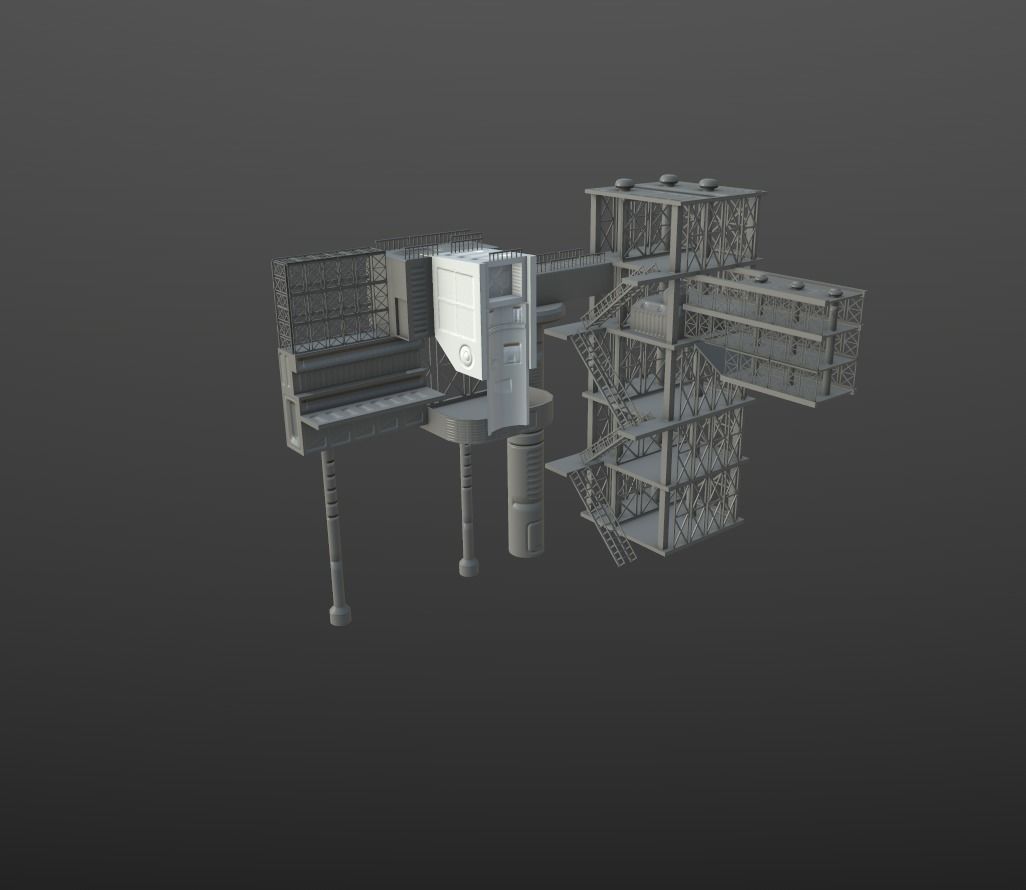 3D model SCIENCE LAUNCH TOWER VR / AR / low-poly | CGTrader