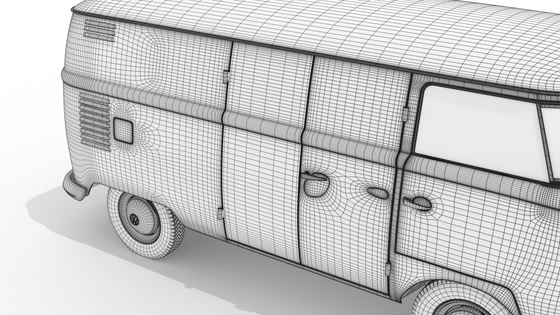 Volkswagen Transporter T1 - Panel Van free 3D model | CGTrader