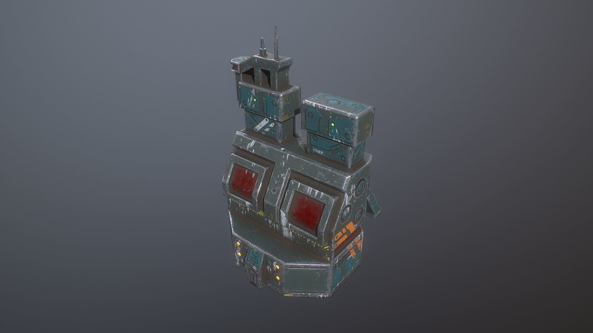 3D model Low poly sci fi factory building VR / AR / low-poly | CGTrader