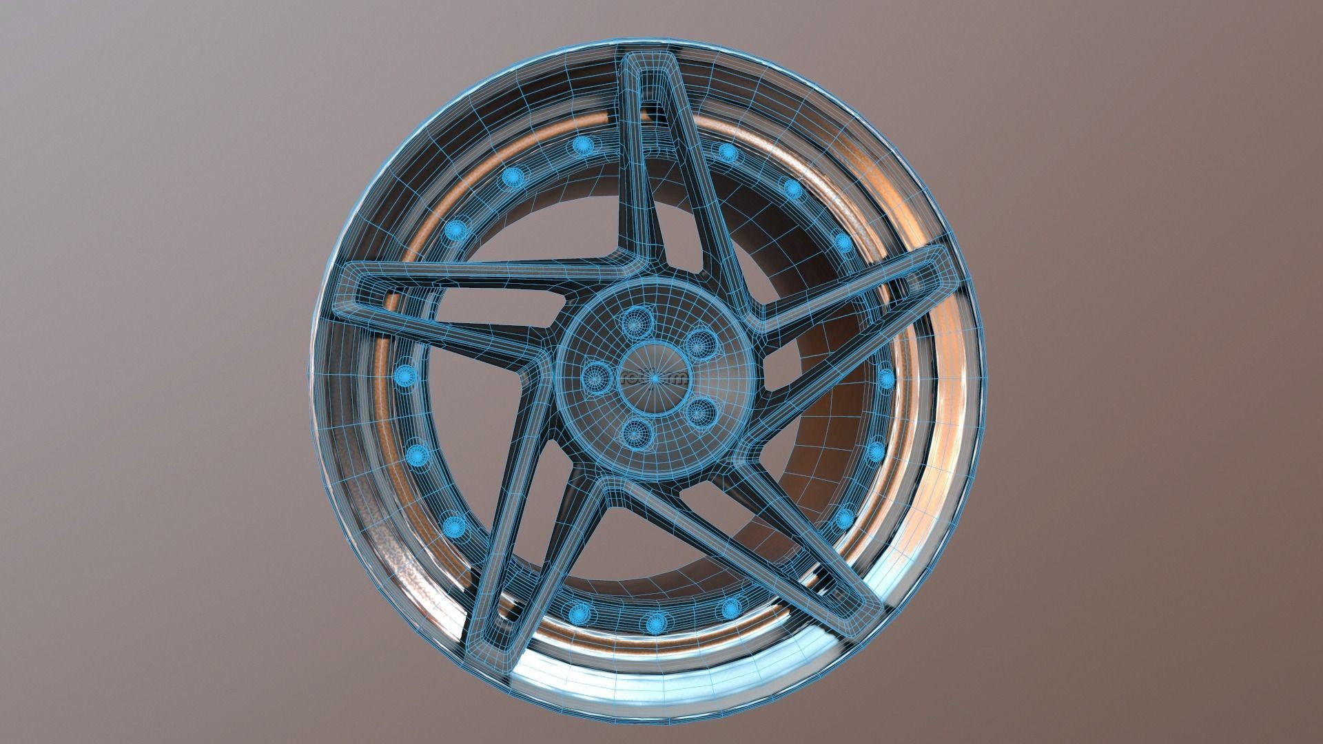 Rotiform CHD-T Wheels Game Ready Print Ready 3D model 3D printable ...
