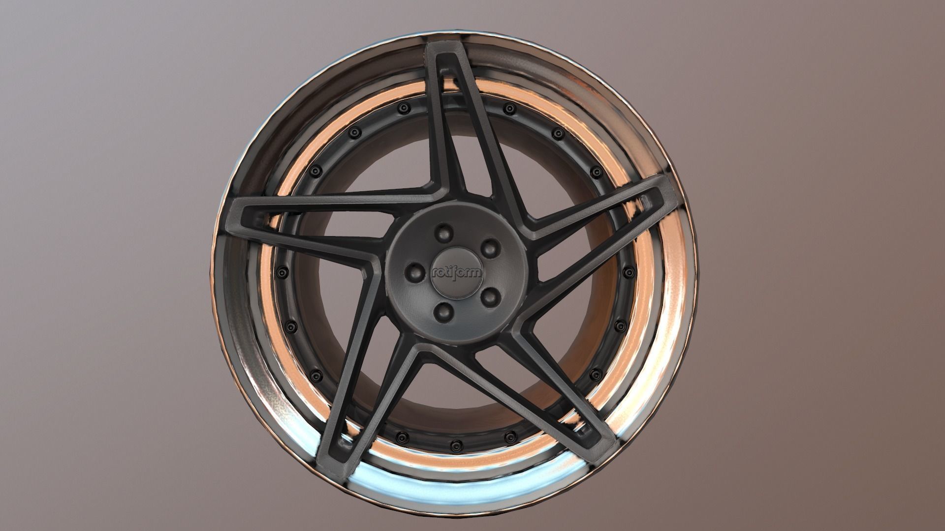 Rotiform CHD-T Wheels Game Ready Print Ready 3D model 3D printable | CGTrader