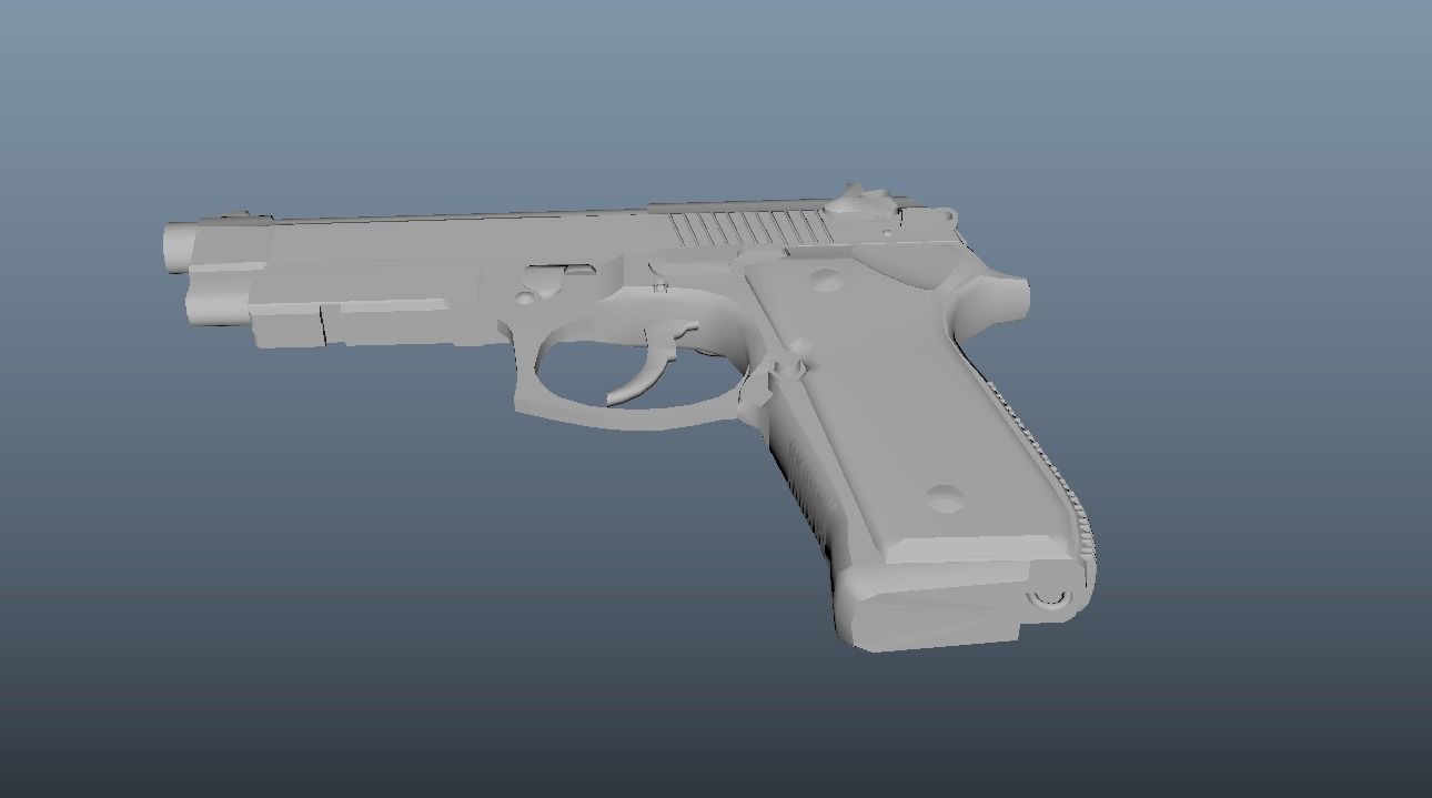 9MM PISTOL MODEL 3D model | CGTrader