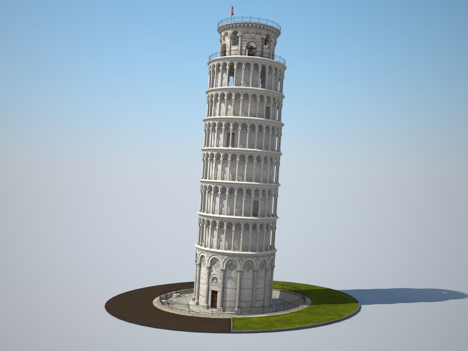 Leaning Tower Of Pisa 3D Model max obj 3ds fbx c4d lwo lw lws leaning-tower-of-pisa-3d-model-max-obj-3ds-fbx-c4d-lwo-lw-lws