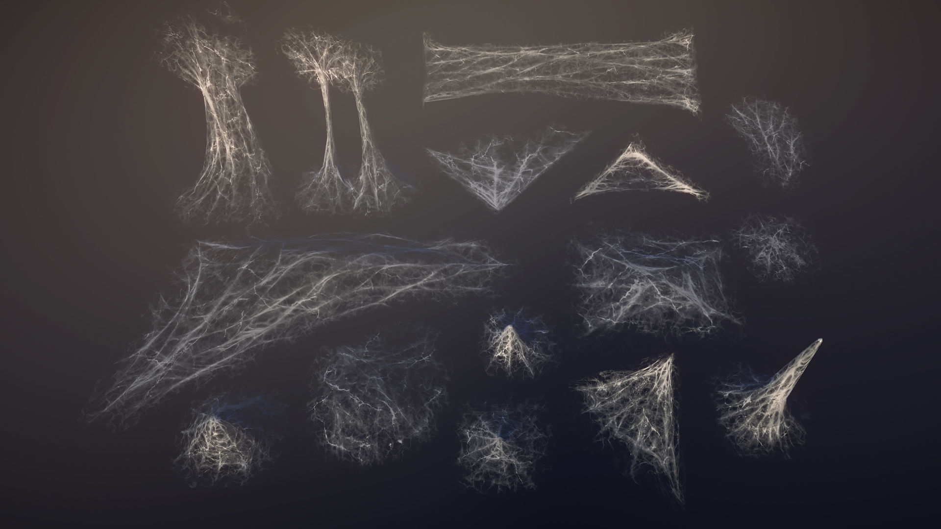 3D model Cobweb pack VR / AR / low-poly | CGTrader