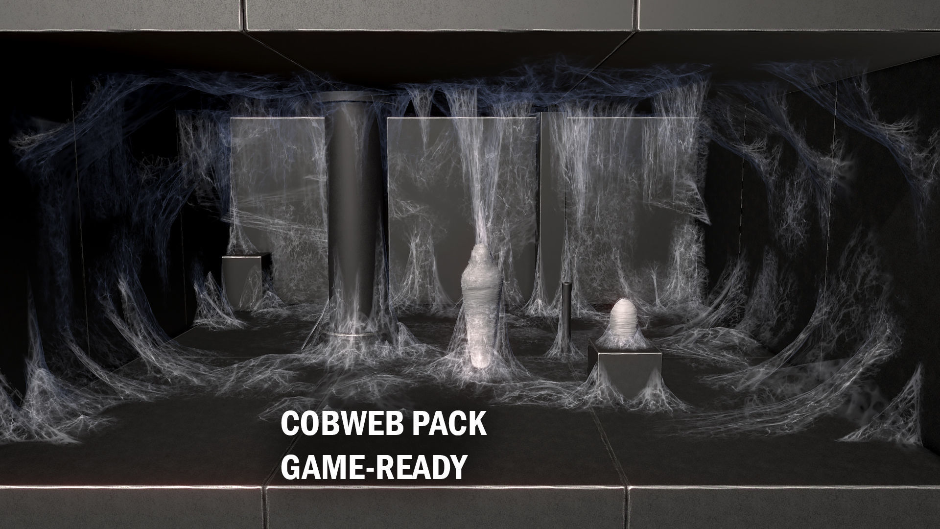 3D model Cobweb pack VR / AR / low-poly | CGTrader