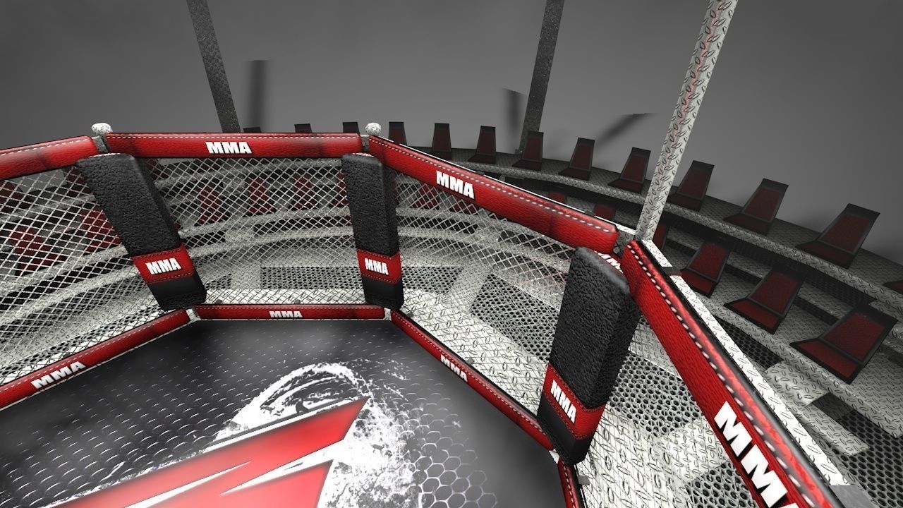 3D model Futuristic MMA Combat Cage VR / AR / low-poly | CGTrader