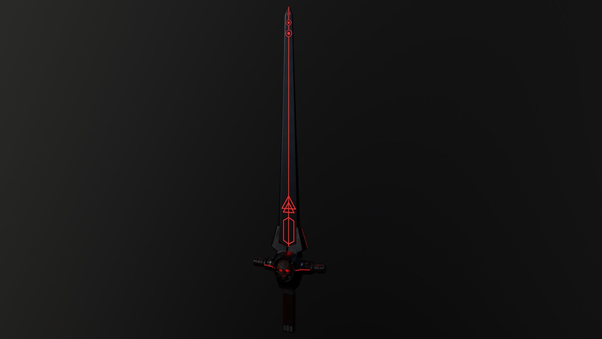3D model Occult Sci-Fi Sword VR / AR / low-poly | CGTrader