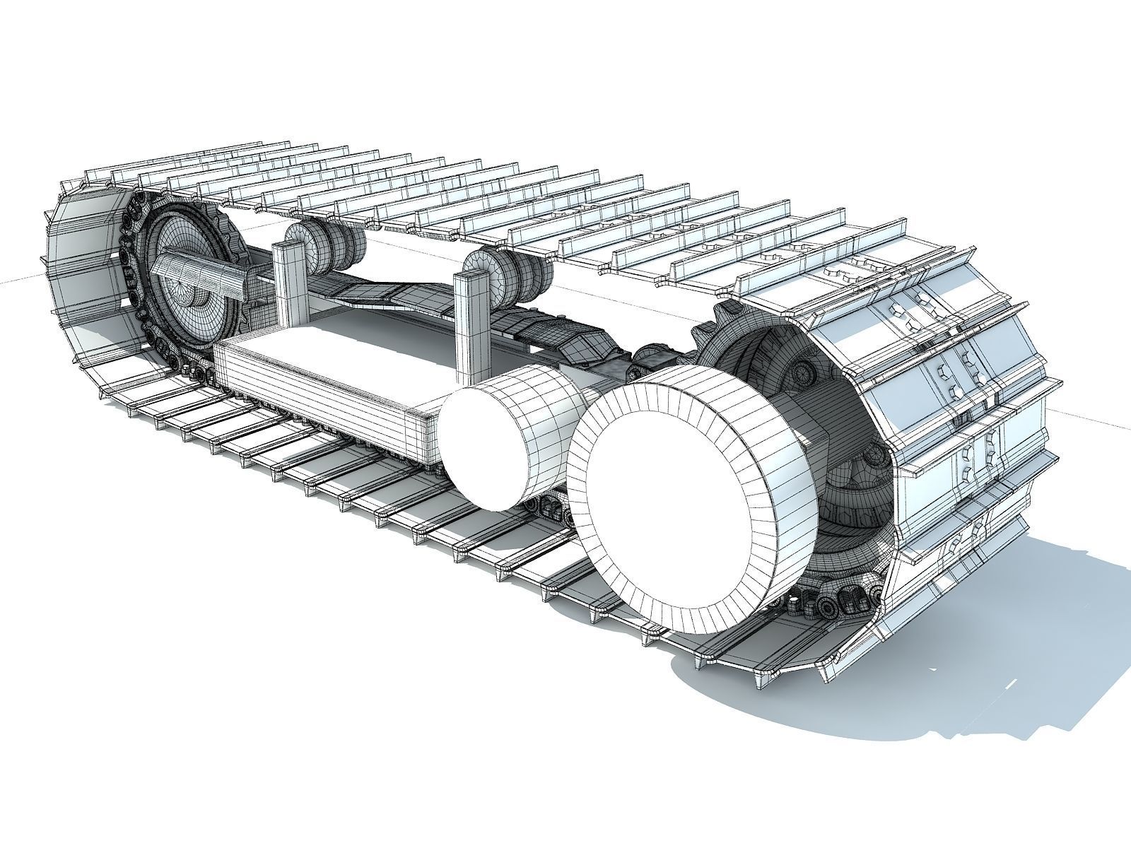 Excavator Track 3D model | CGTrader
