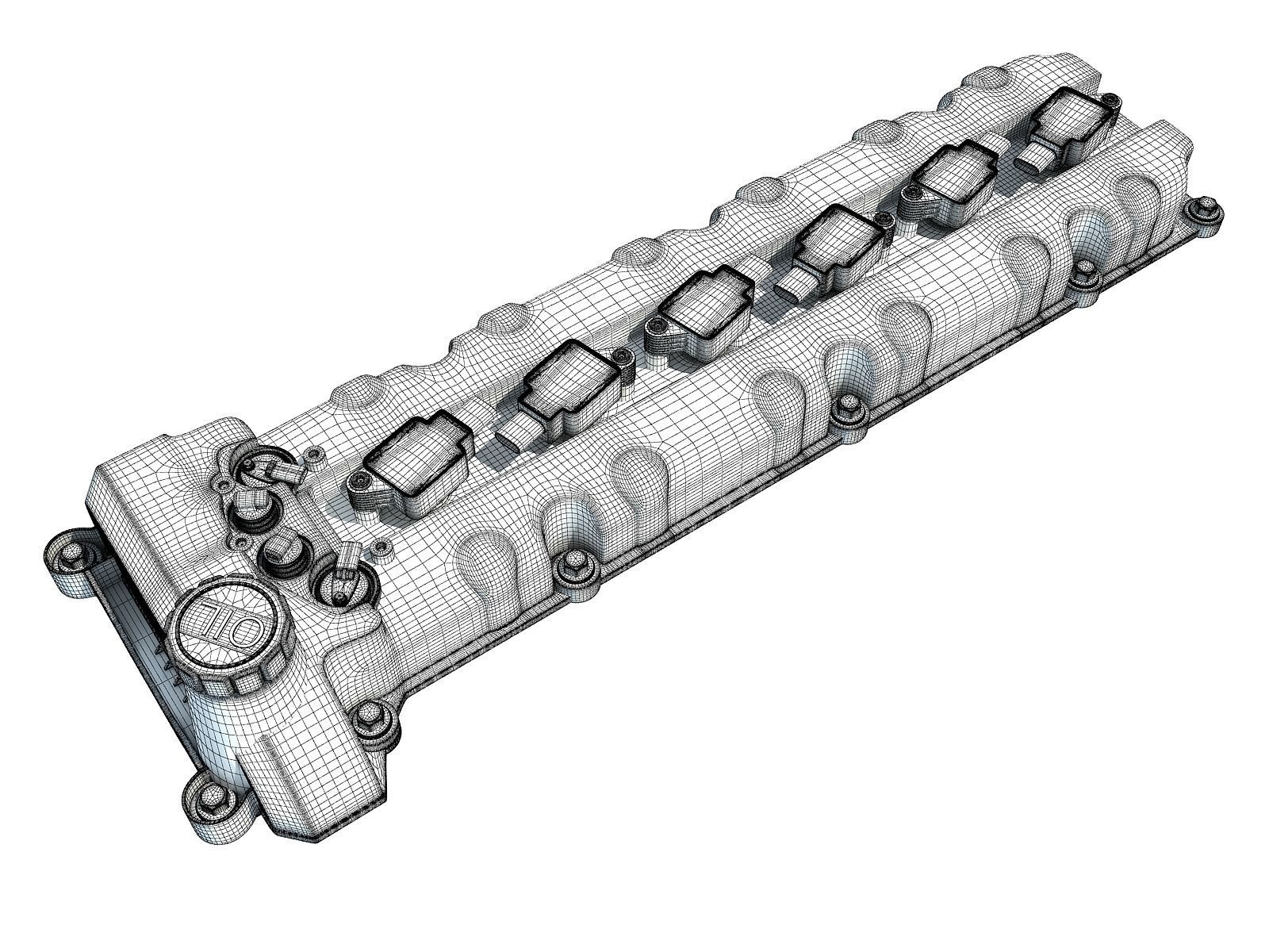 Engine Valve Cover 3D model | CGTrader