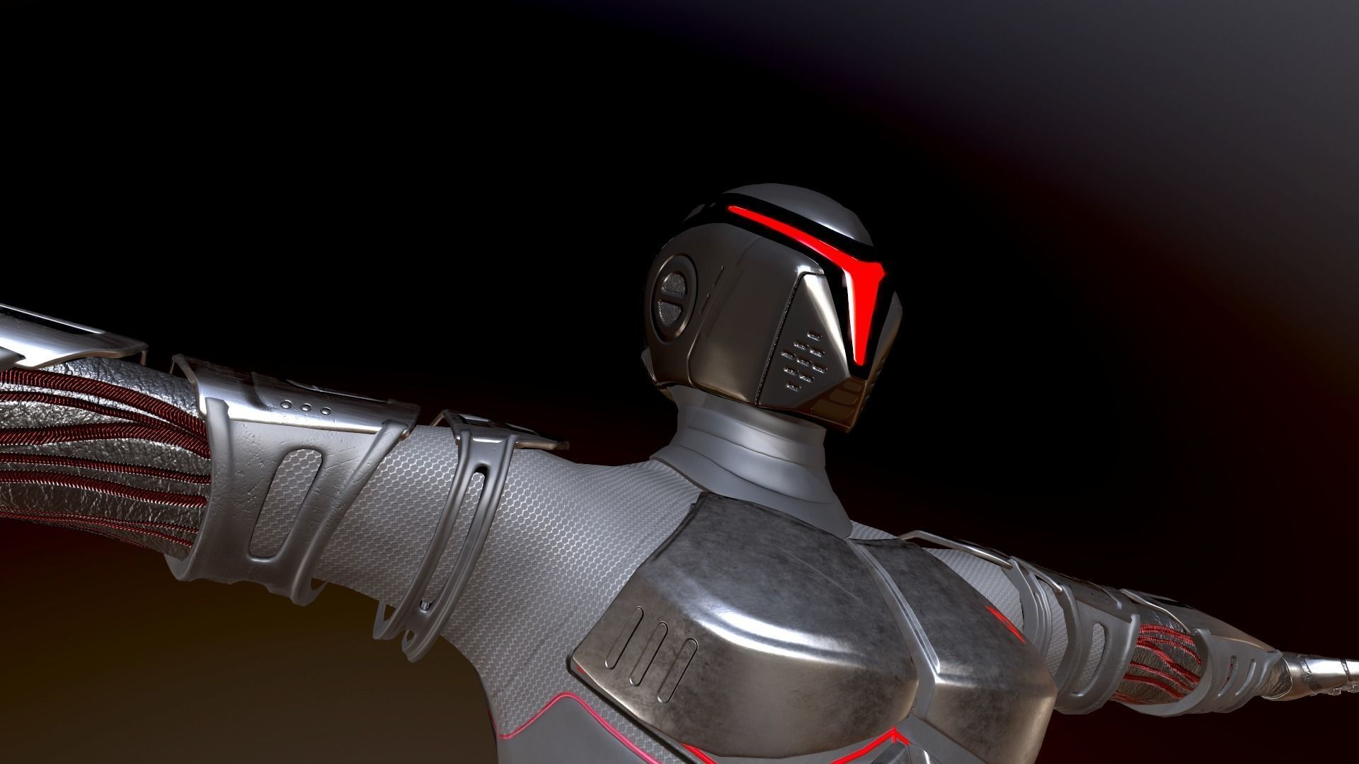 3D model Sci-fi suit AC-2 modular pack VR / AR / low-poly | CGTrader