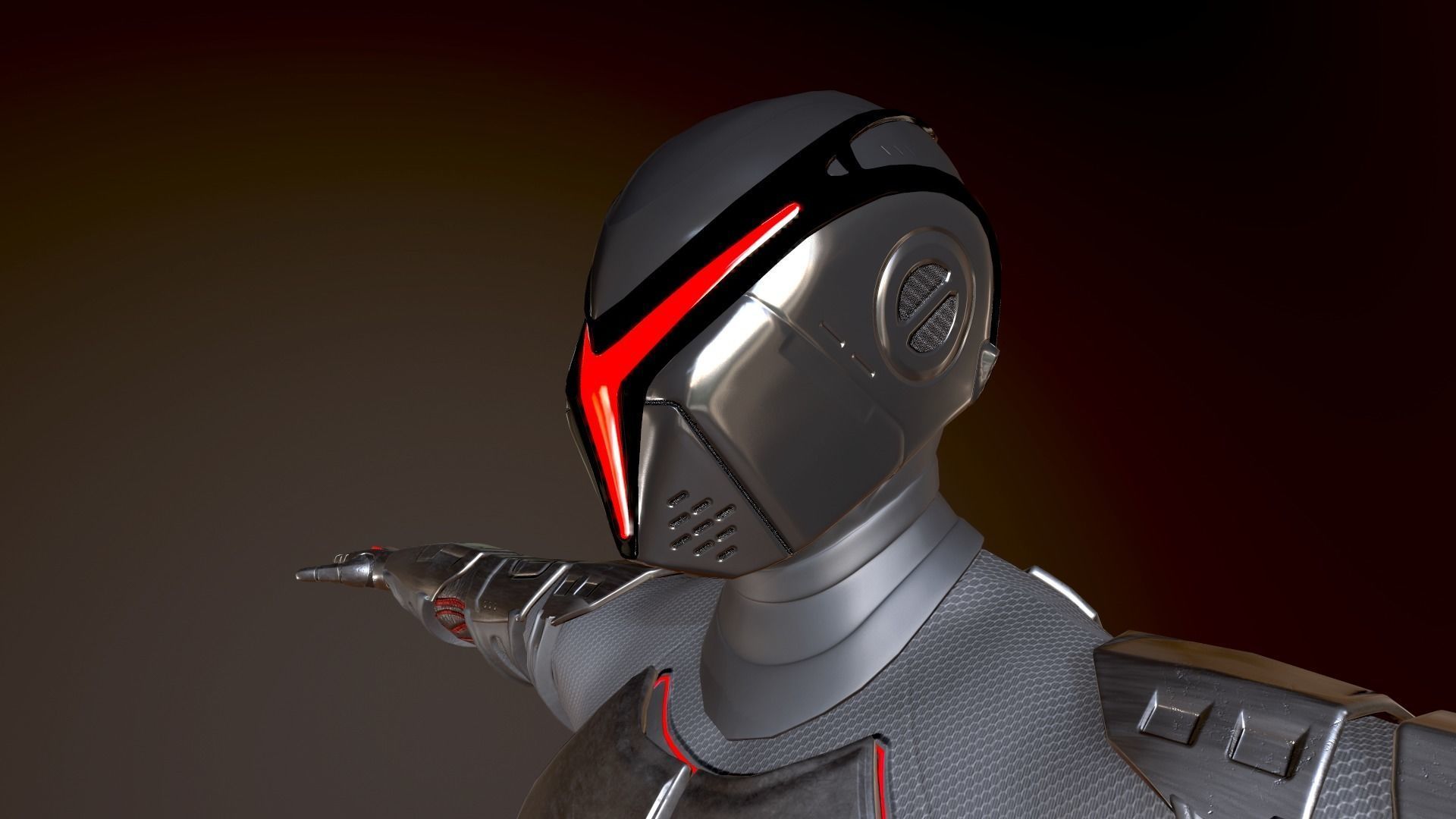 3D model Sci-fi suit AC-2 modular pack VR / AR / low-poly | CGTrader