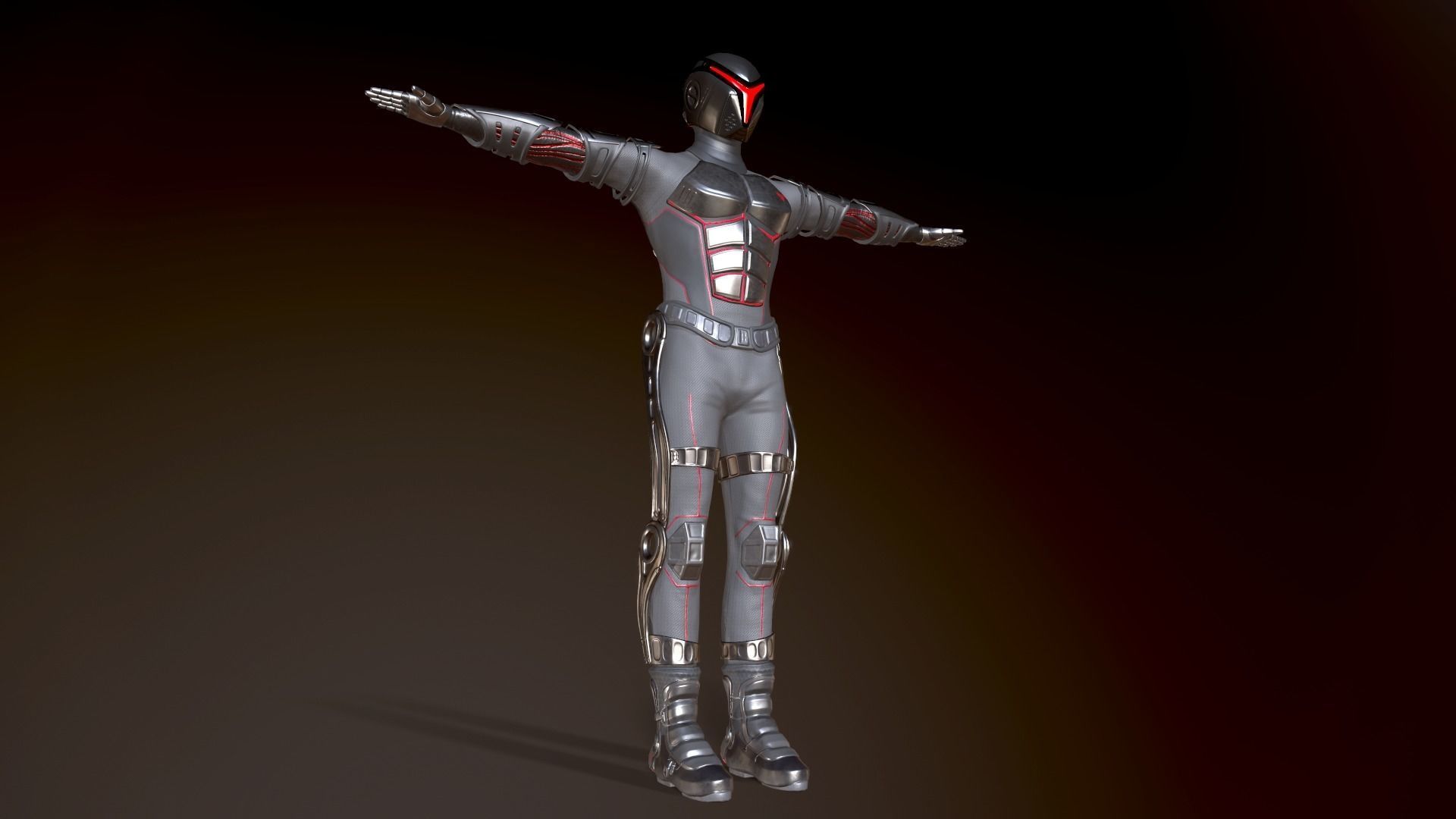 3D model Sci-fi suit AC-2 modular pack VR / AR / low-poly | CGTrader