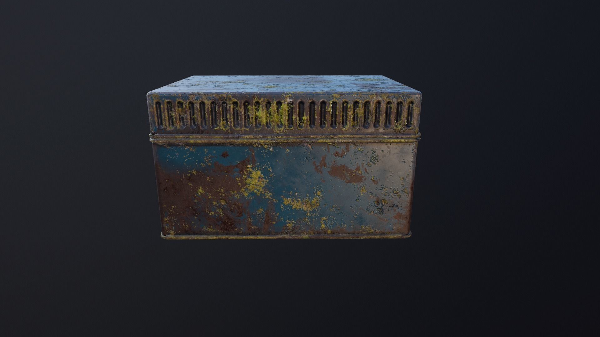 Old mossy metal safe rusty free VR / AR / low-poly 3D model | CGTrader