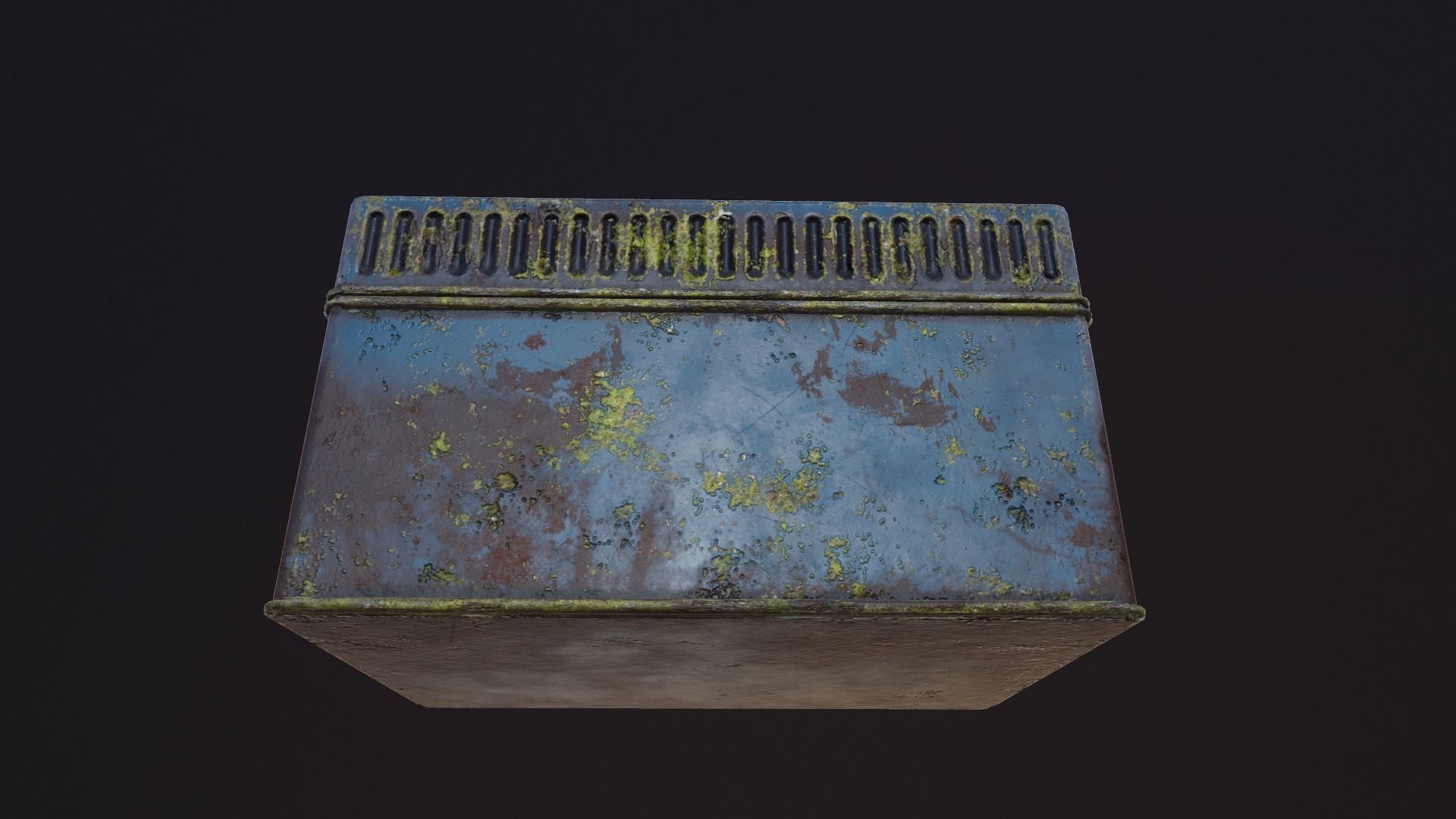 Old mossy metal safe rusty free VR / AR / low-poly 3D model | CGTrader