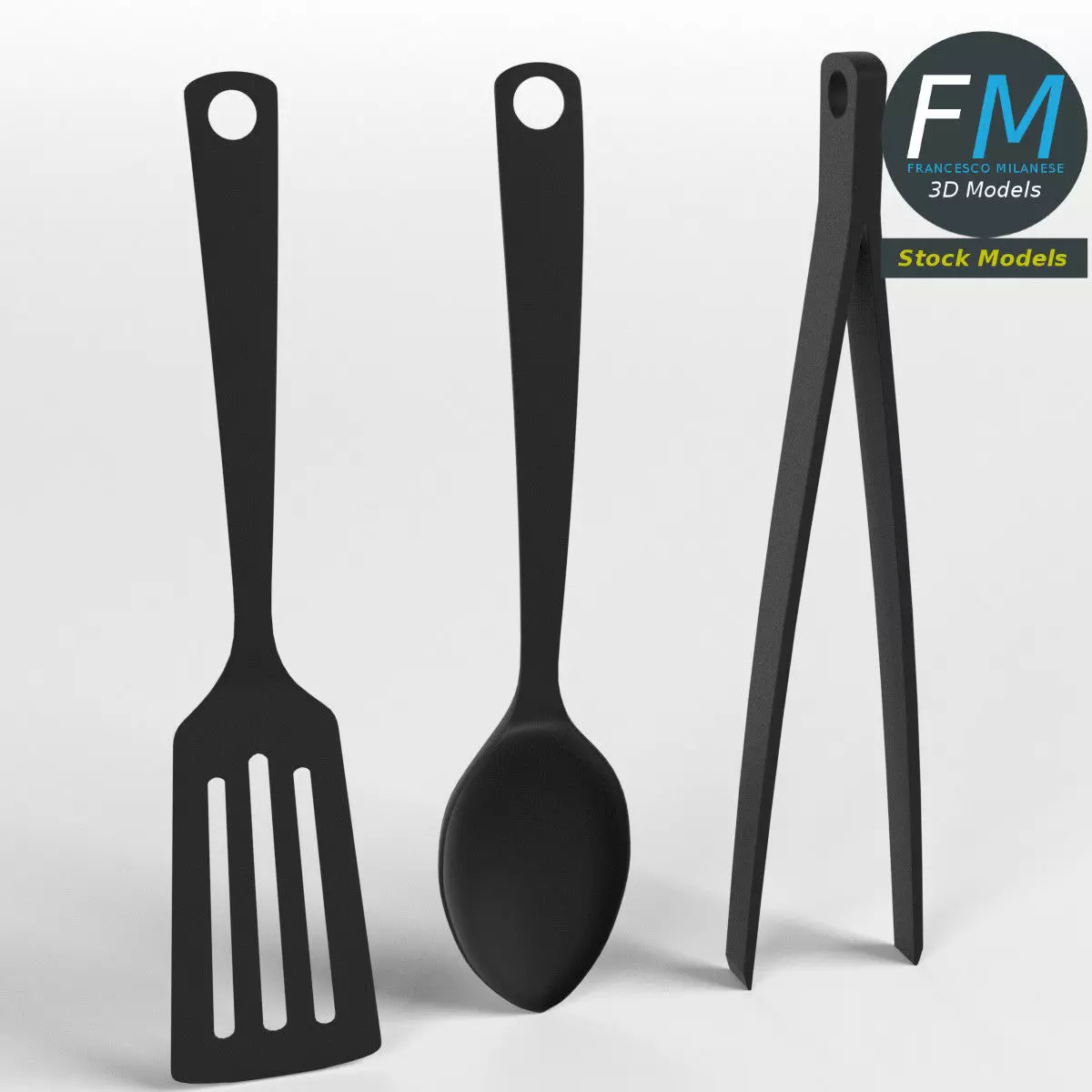 Three kitchen tools set 3D model | CGTrader