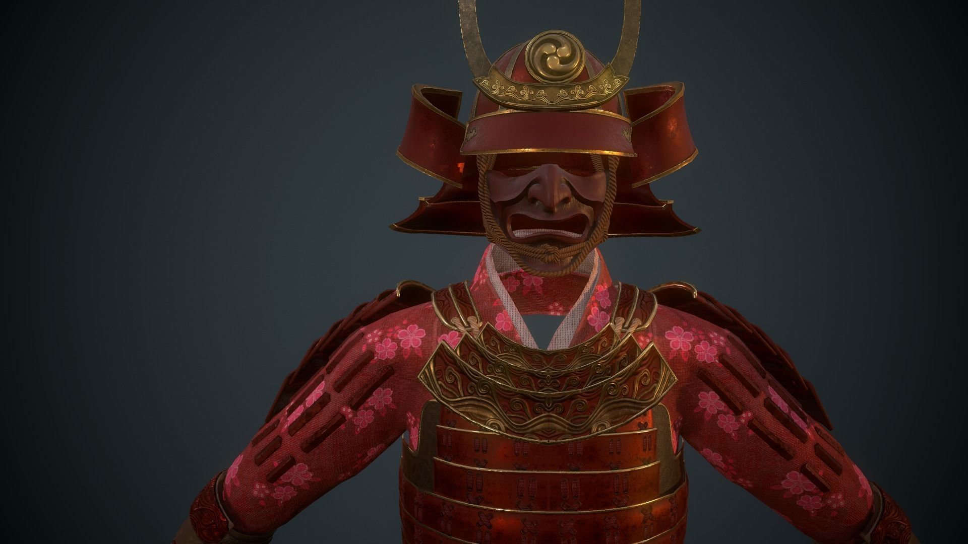 3D model Samurai armor 3 VR / AR / low-poly | CGTrader