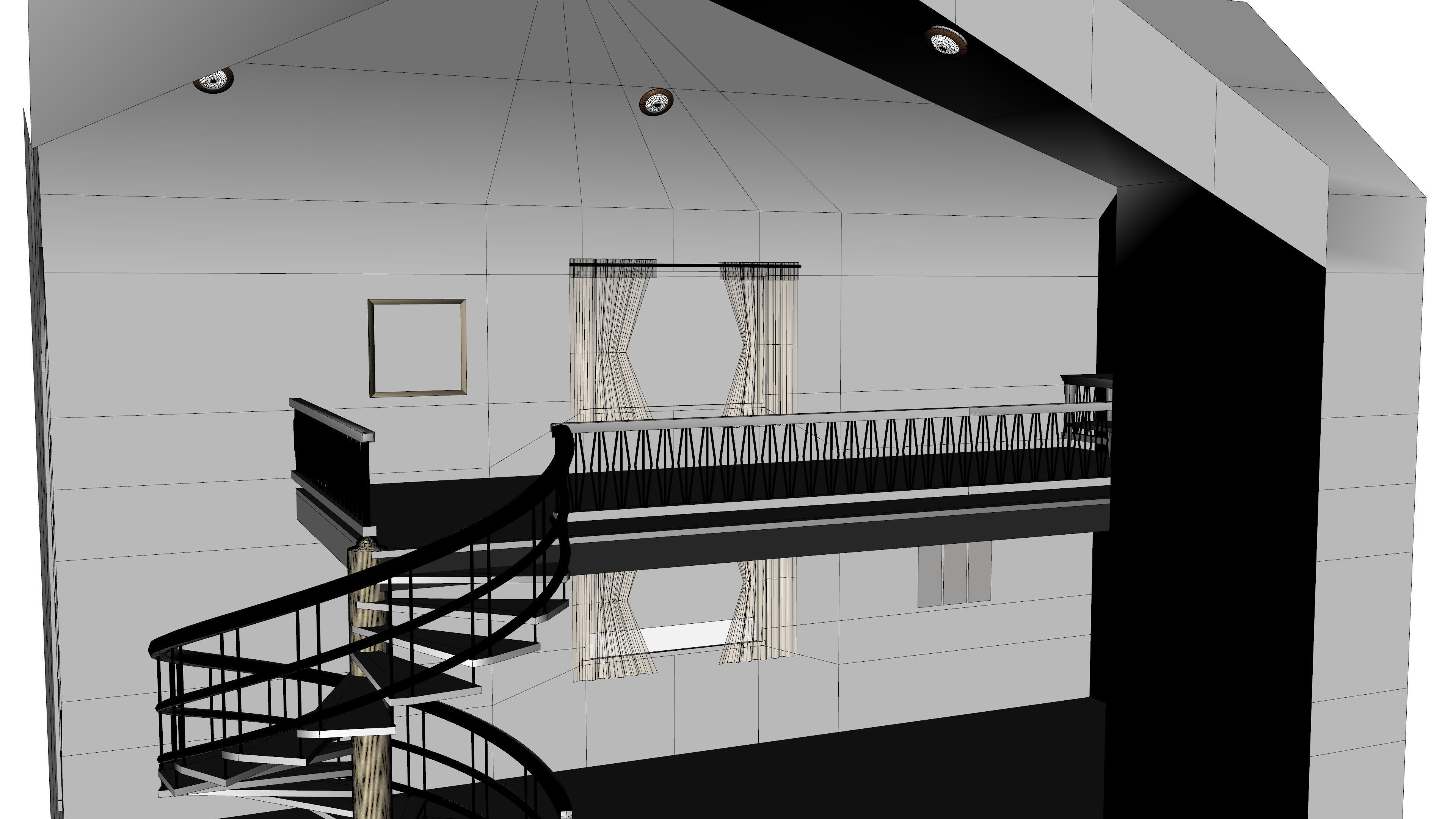 Basic scene layout free 3D model | CGTrader