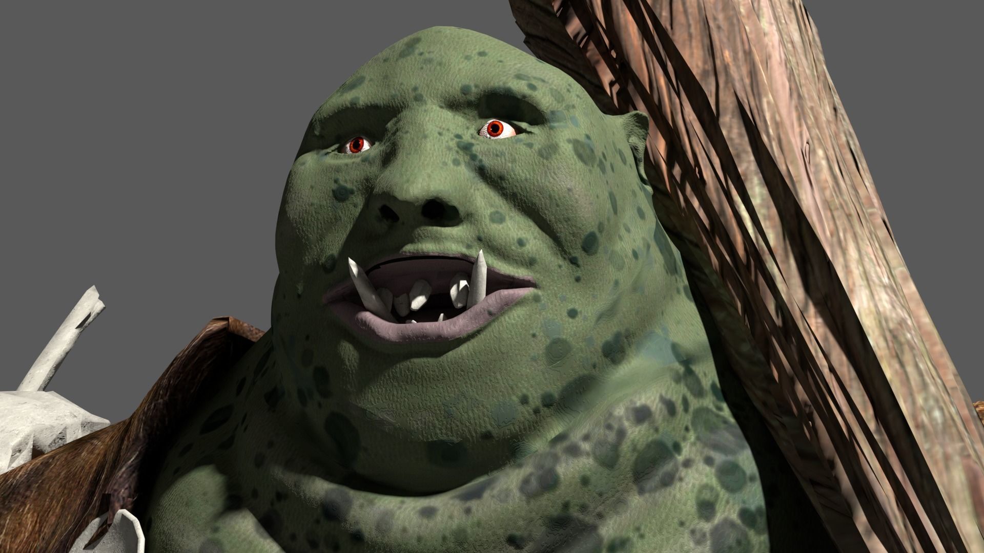 3D model Ogroid creature VR / AR / low-poly rigged | CGTrader