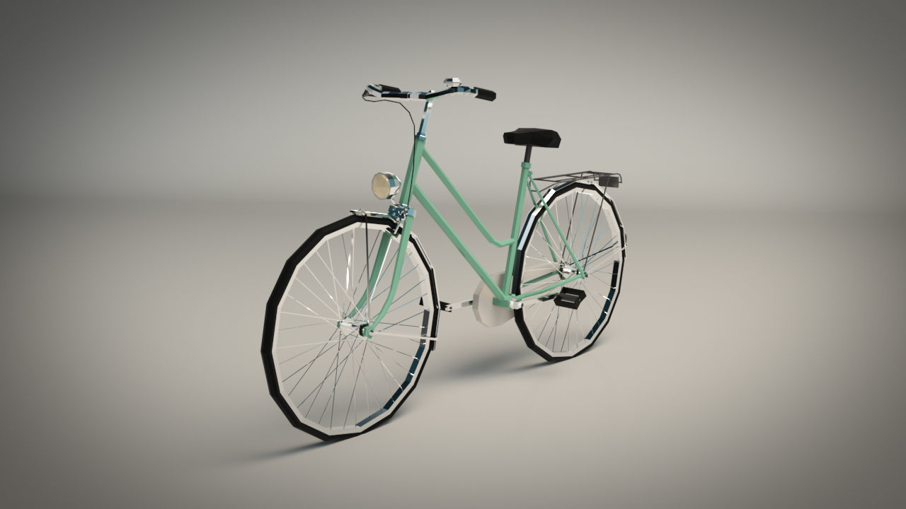 3D model Low Poly Ladies Bike VR / AR / low-poly | CGTrader