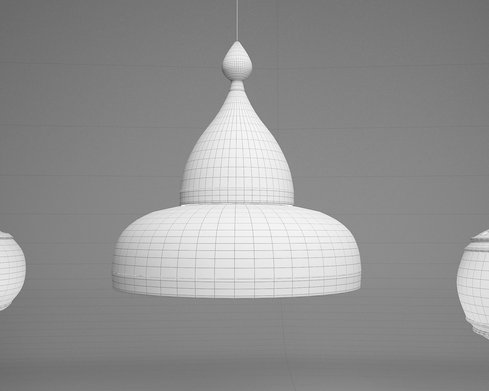 Moroccan Hanging Lamp Collection - Gold Finish Lantern 3D model | CGTrader