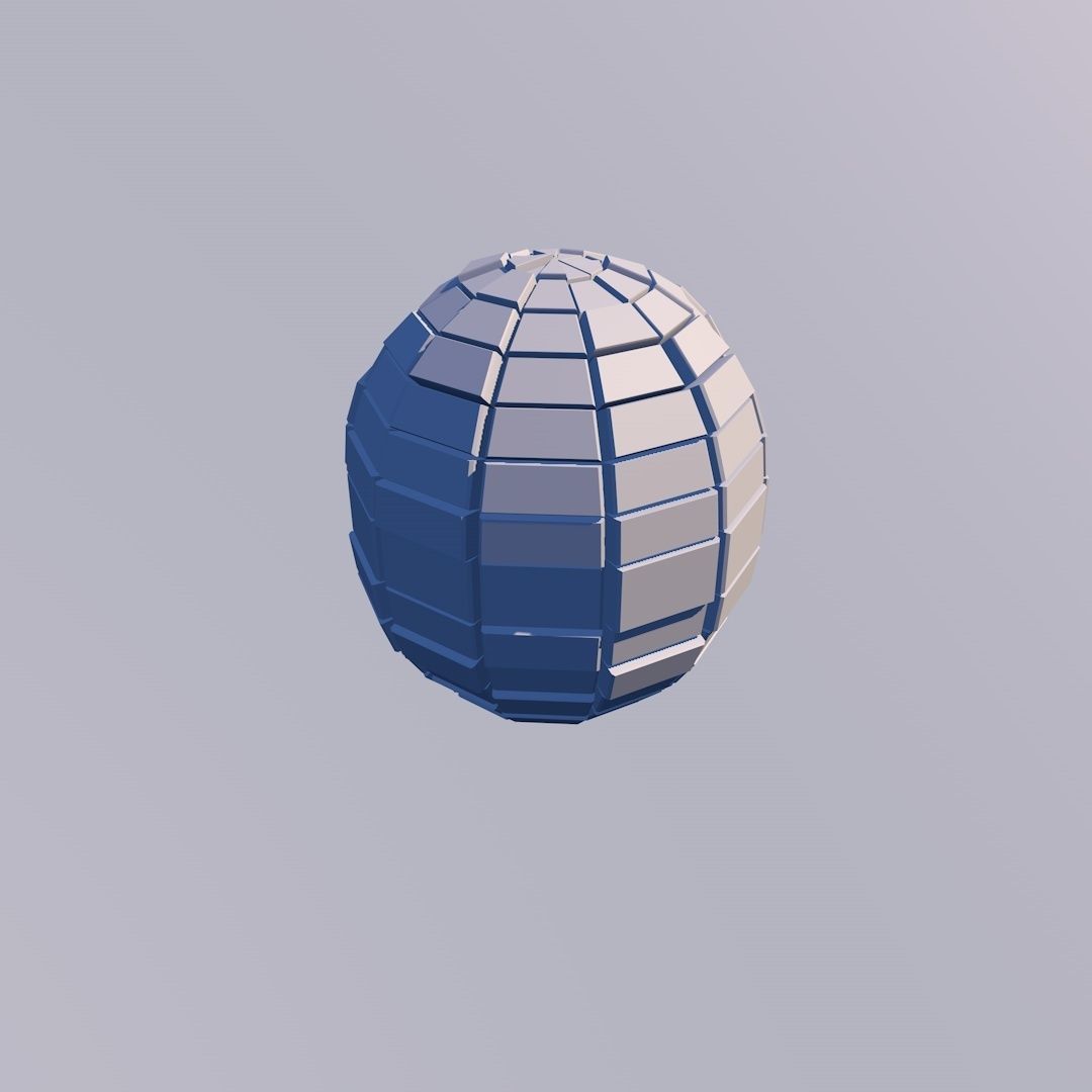Sci Fi Sphere Object No6 - Pyramid Sphere Torus 2019 Low Poly 3D model ...
