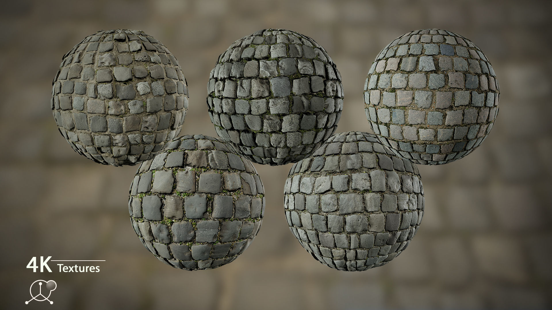 PBR - Material Cobblestone Floor 4K Texture | CGTrader