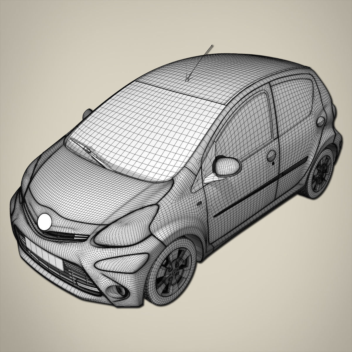 Hatchback car 3D model | CGTrader