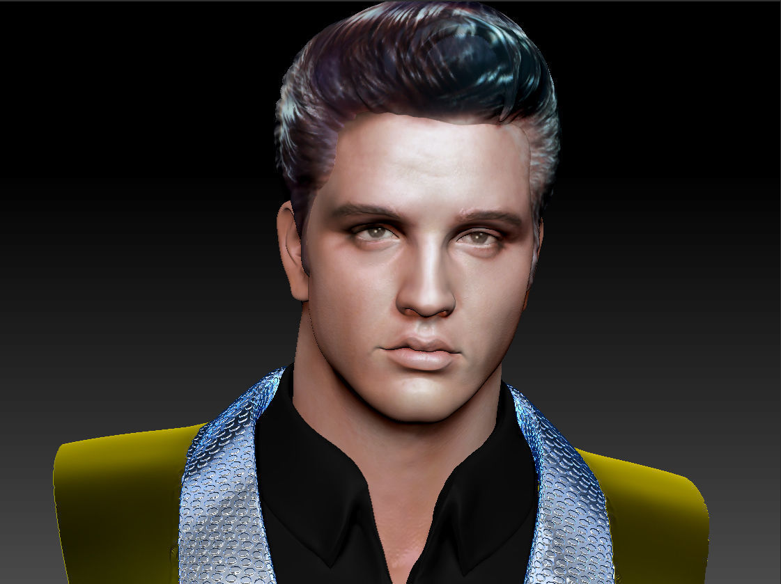 Elvis Presley 3d model The King 3d print bust 3D model 3D printable ...