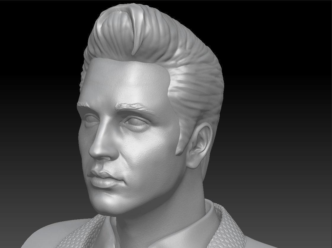 Elvis Presley 3d model The King 3d print bust 3D model 3D printable ...