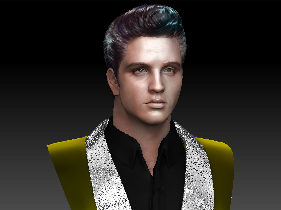 Elvis Presley 3d model The King 3d print bust 3D model 3D printable ...
