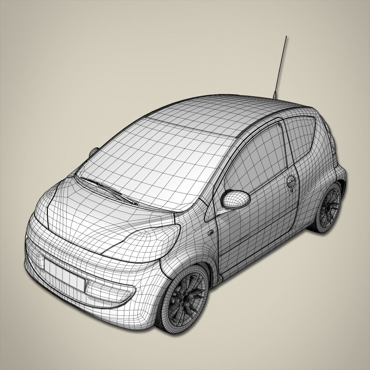 Mini sport car 3D model | CGTrader