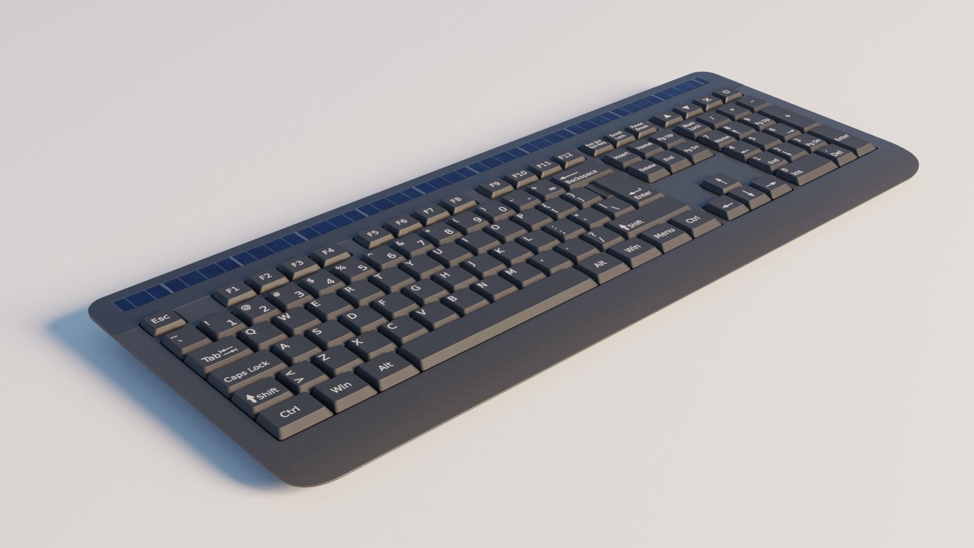 Generic wireless keyboard 3D model | CGTrader