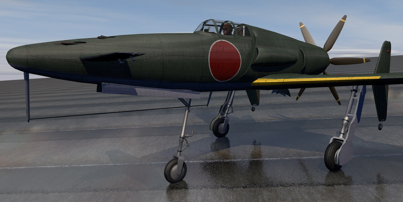 Kyushu J7W1 Shinden 3D model | CGTrader
