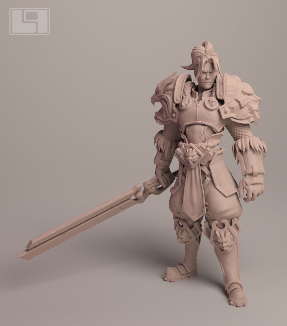 King Varian Wrynn based fan art - Model for 3d printing free 3D model ...