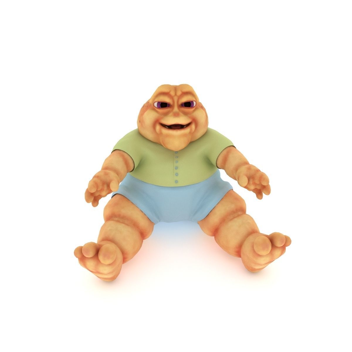 Baby Sinclair with Hollow Earth 3D model | CGTrader