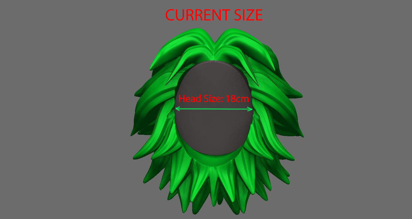 Broly Hair - Dragon ball - For Cosplay 3D print model 3D model 3D ...