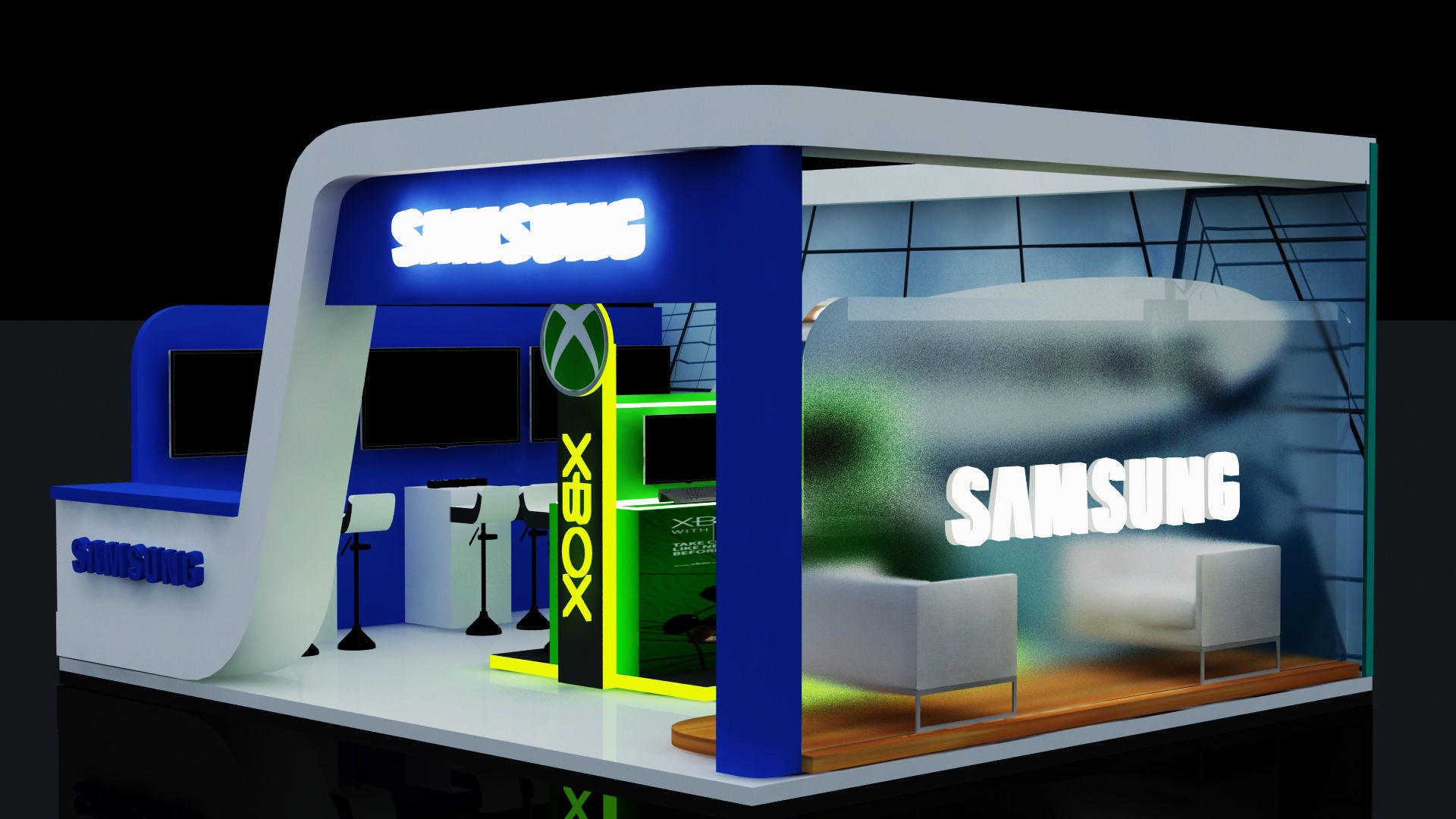3d Exhibition stand 3D model | CGTrader
