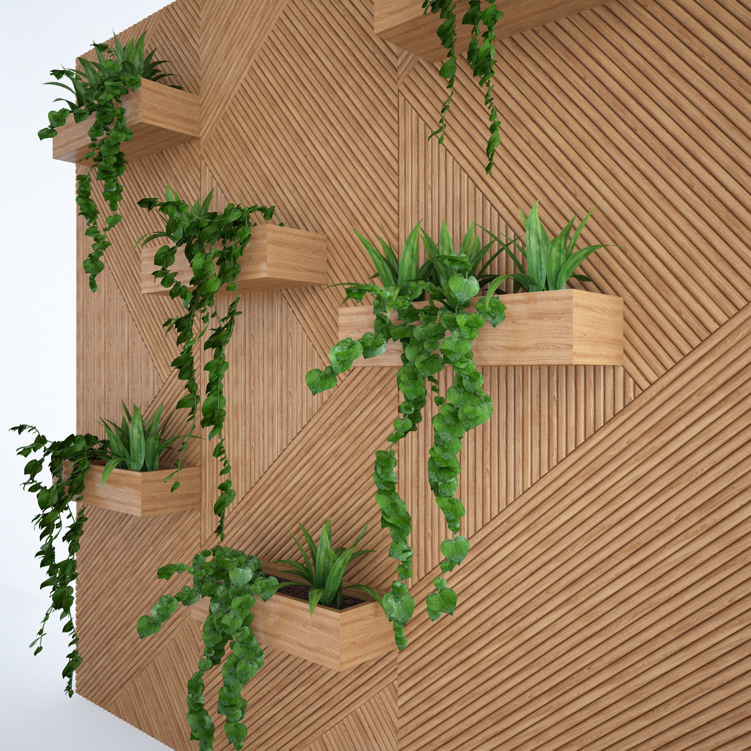 Wood Wall Panel 3D model | CGTrader