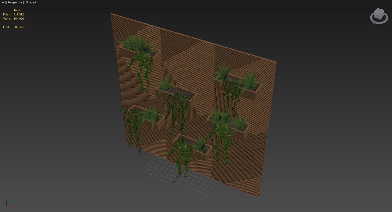 Wood Wall Panel 3D model | CGTrader