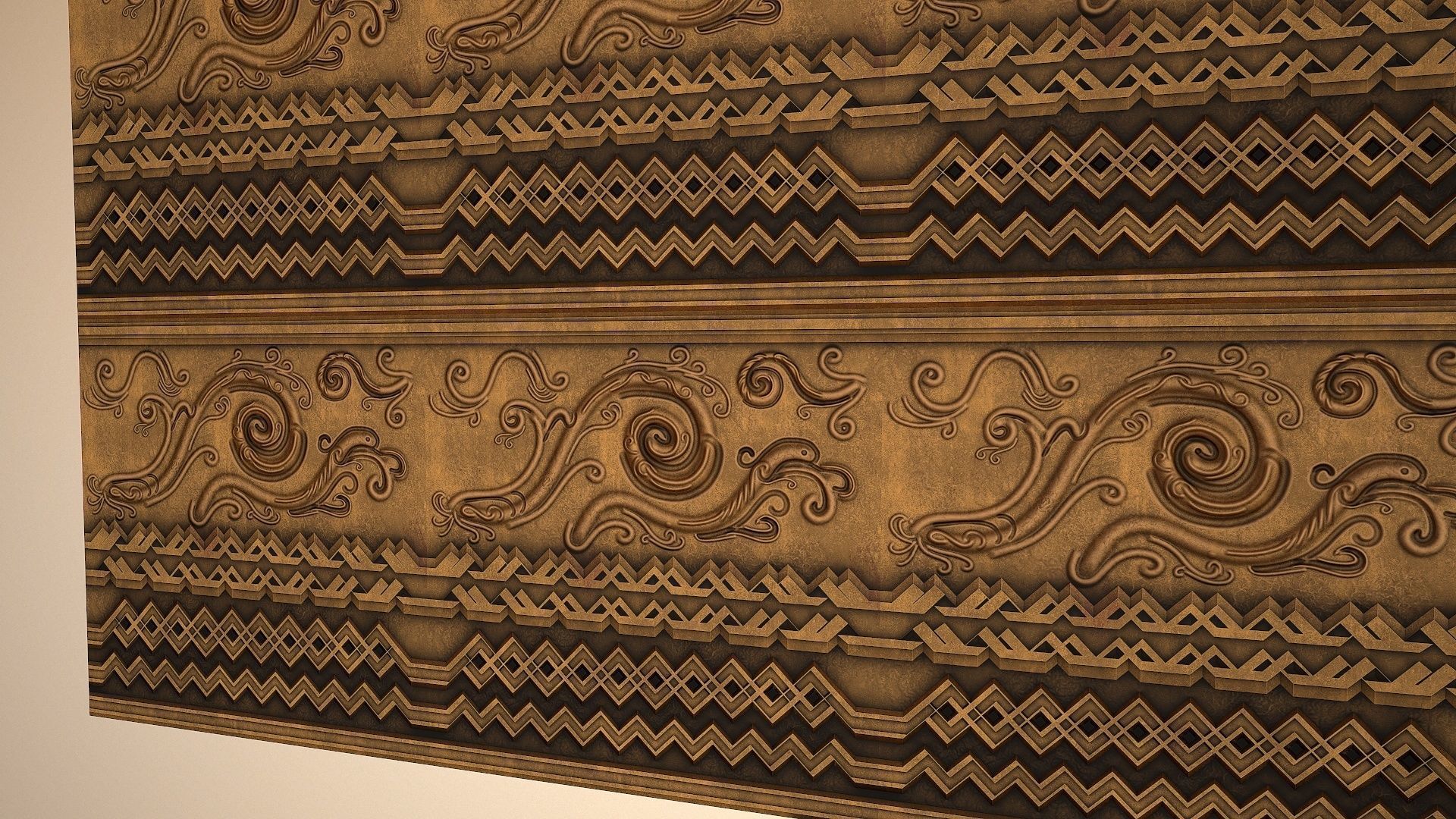 Texture Tileable ancient fantasy wall textures with sculpted relief VR ...