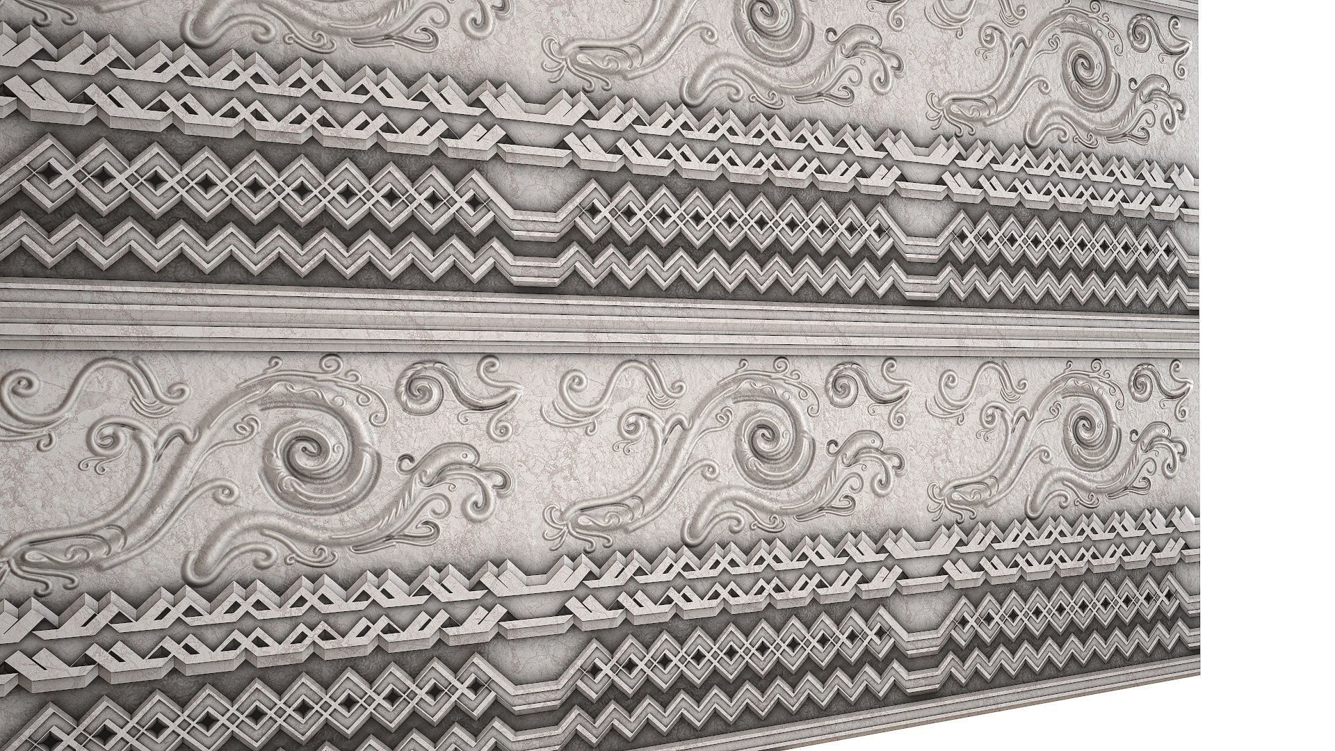 Texture Tileable ancient fantasy wall textures with sculpted relief VR ...