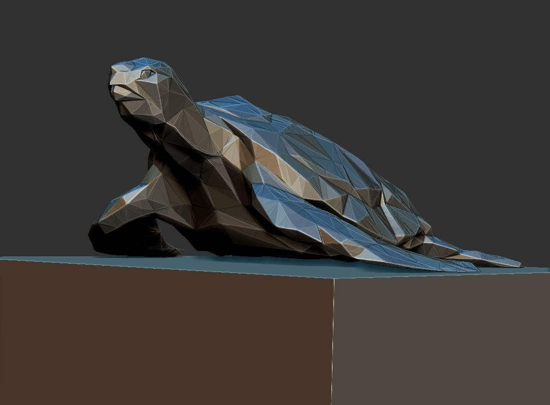turtle triangle 3D model 3D printable | CGTrader