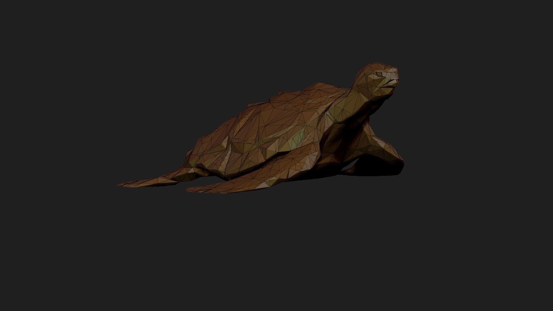 turtle triangle 3D model 3D printable | CGTrader