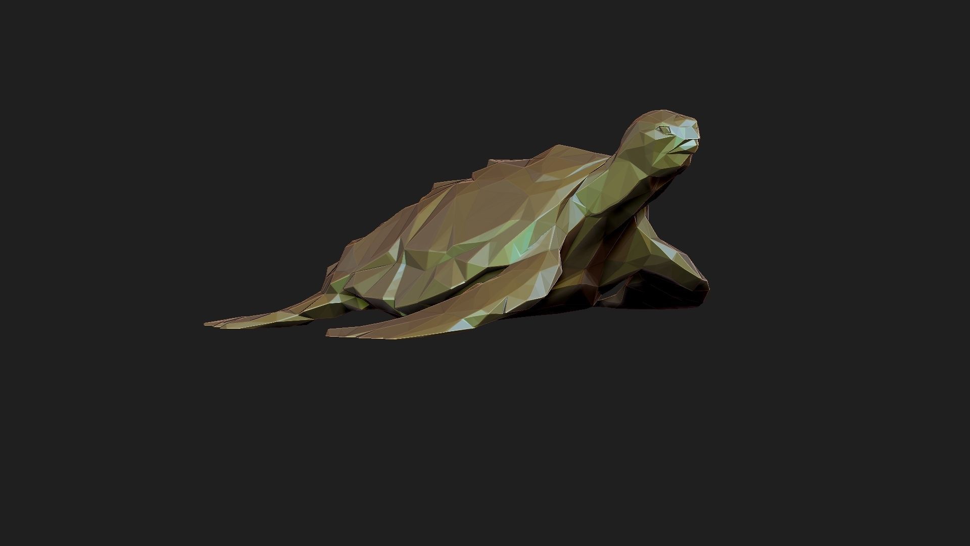 turtle triangle 3D model 3D printable | CGTrader