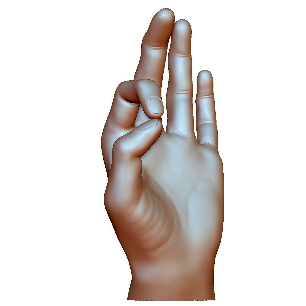 okay sign ok hand male - 3D printable model 3D model 3D printable ...